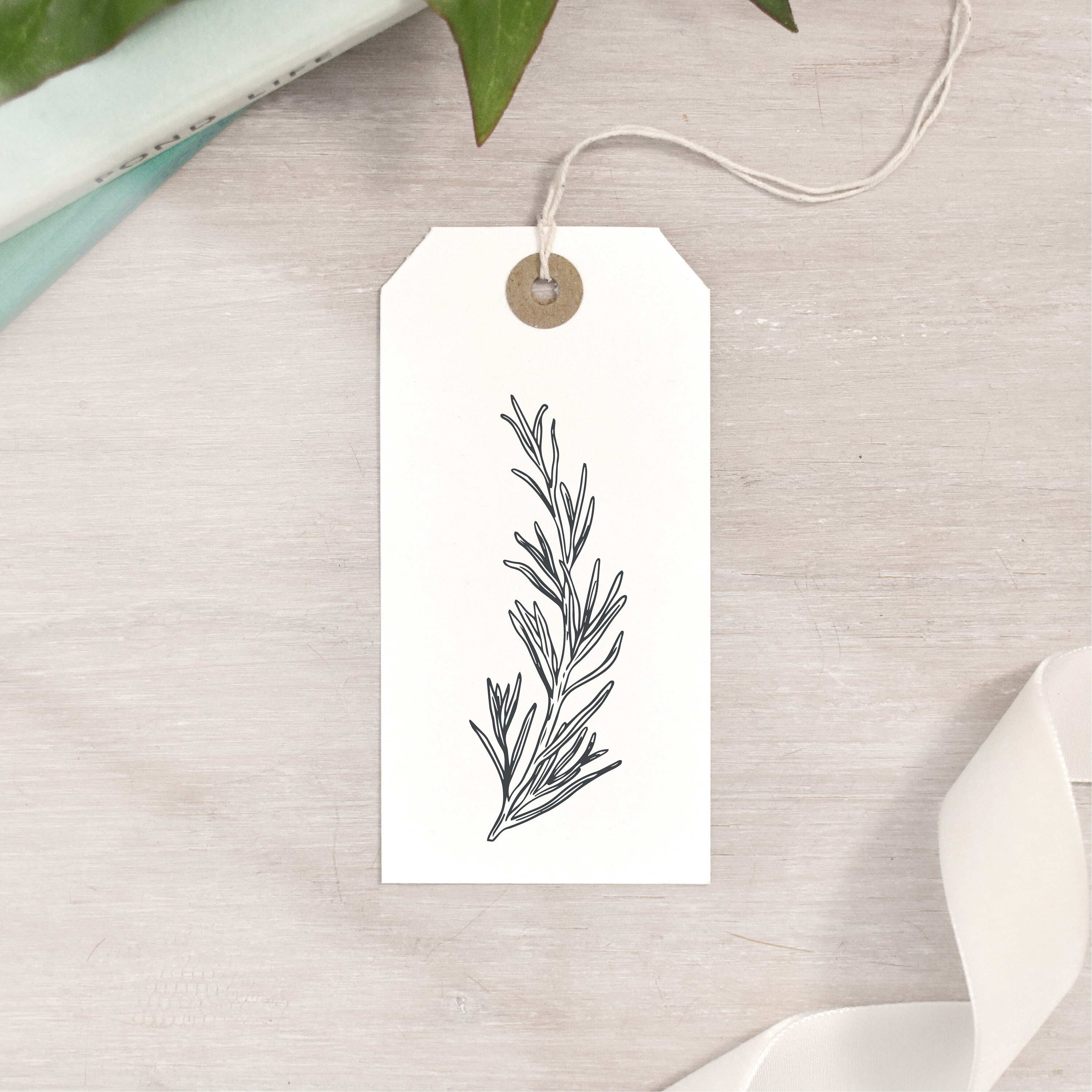 Rosemary Sprig Stamp 3 Sizes - Etsy UK