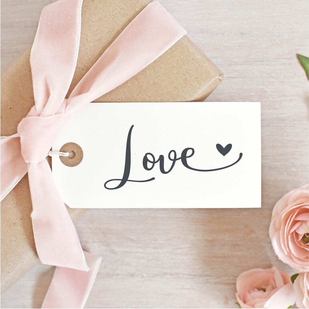 Love Heart Valentines Rubber Stamp - Etsy