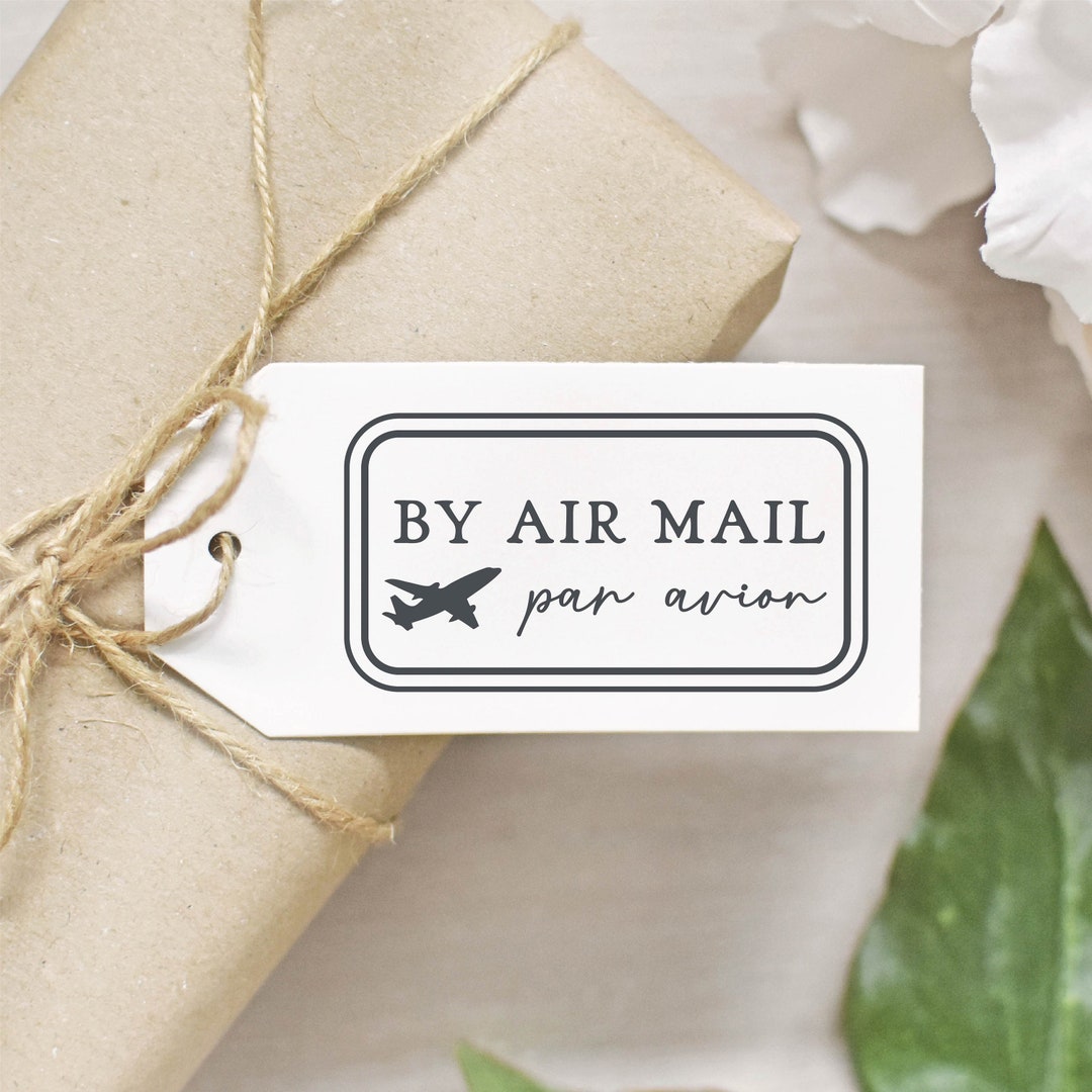 By Air Mail Par Avion Rubber Stamp - Etsy
