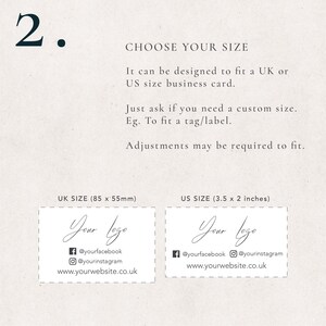 Custom Business Card Stamp Hand Stamped Logo and Social | Etsy