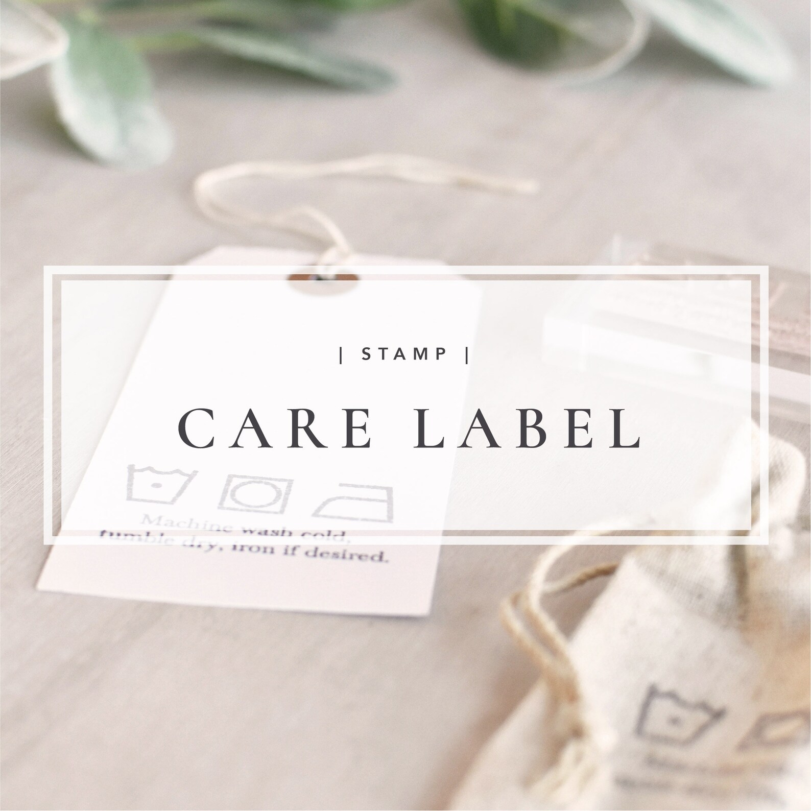 Custom Care Label Stamp for Washing Instructions With Garment - Etsy