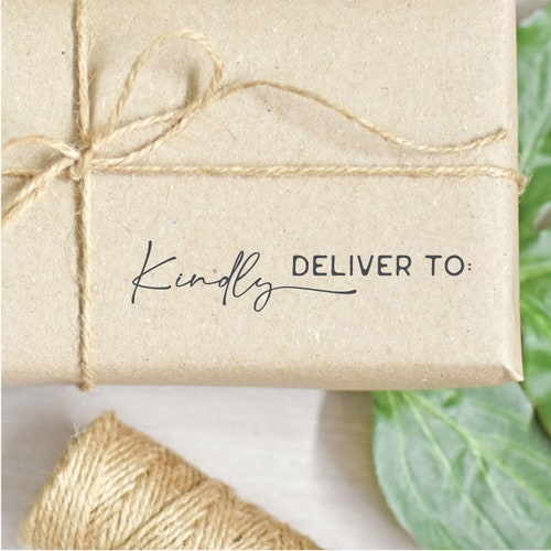 Kindly Deliver to Stamp Rubber Stamp Envelopes Mailers - Etsy