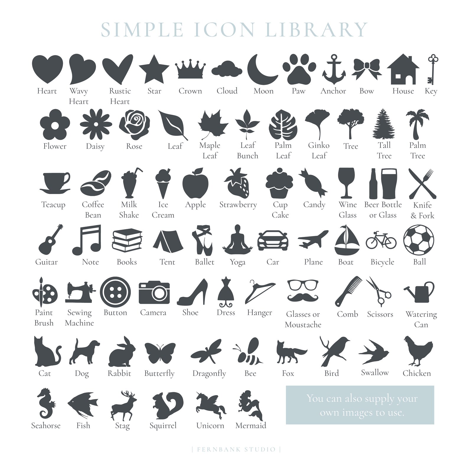 Custom Mini Icon Stamp Loyalty Stamp or Personalised - Etsy
