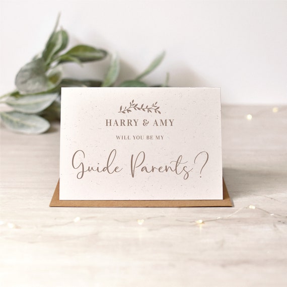 Personalised Guide Parents Guide Mother Guide Father Card | Etsy UK
