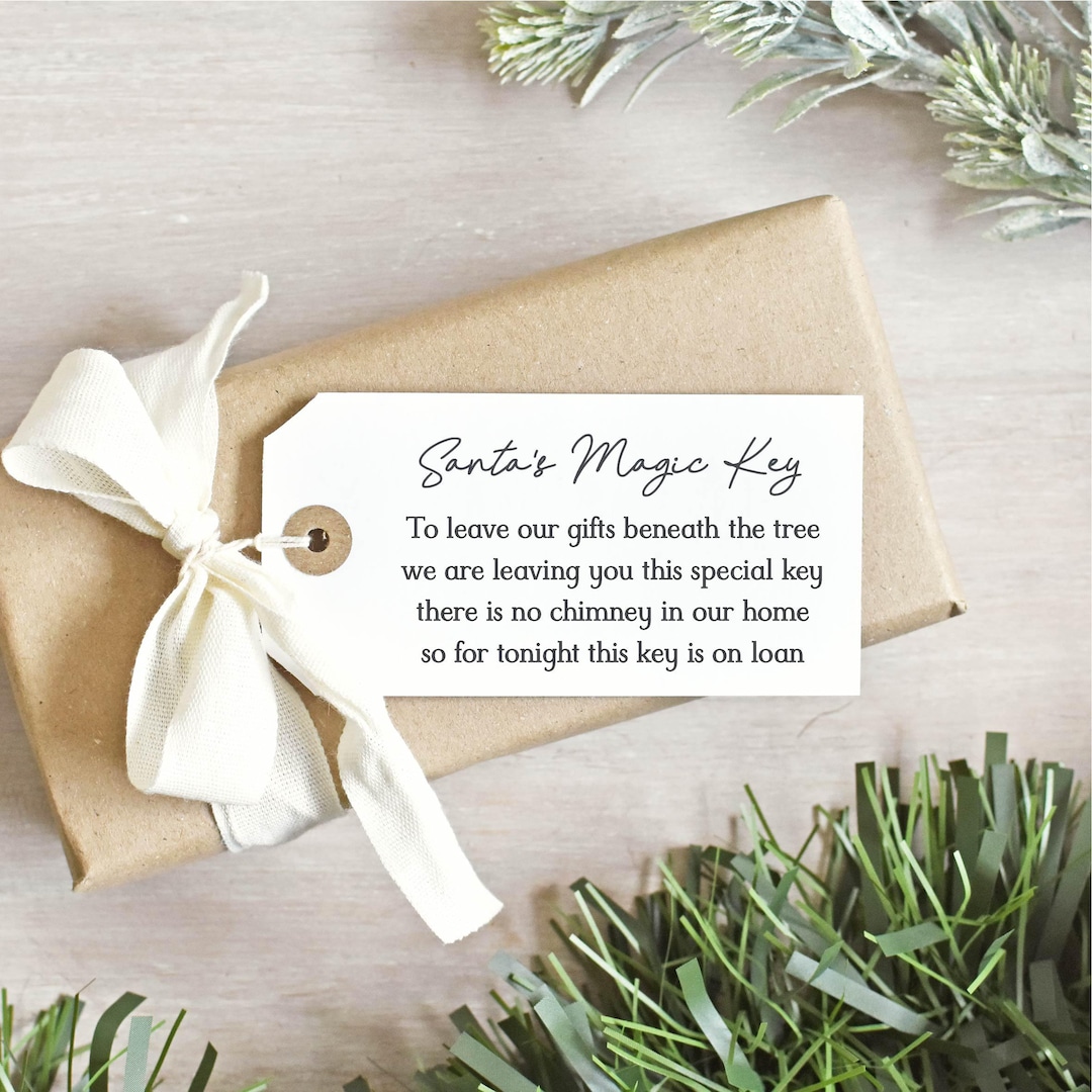 Santa's Magic Key Poem Christmas Rubber Stamp - Etsy