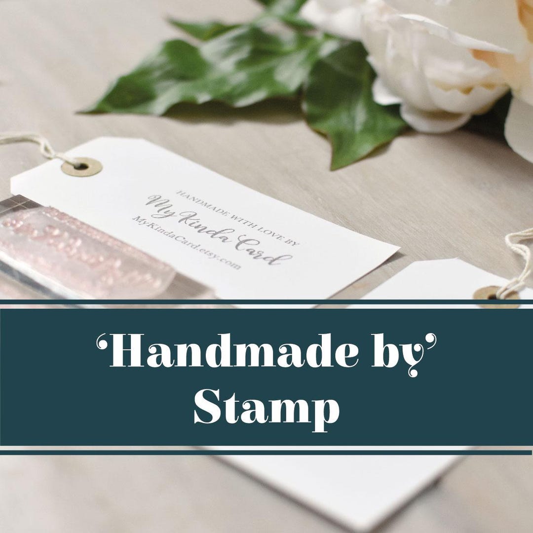 Custom 'handmade By' Stamp | Personalized Craft Stamp - Etsy