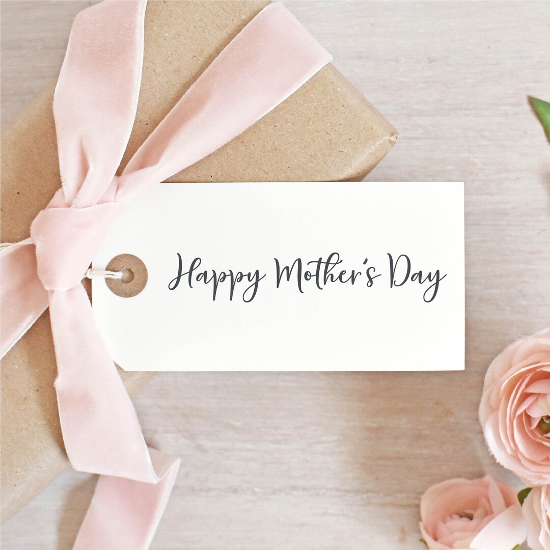 Happy Mother's Day Script Rubber Stamp - Etsy