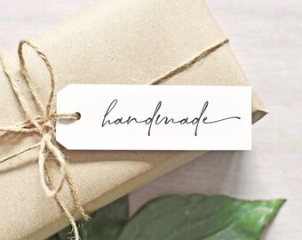 Personalized Handmade by Stamp - Etsy