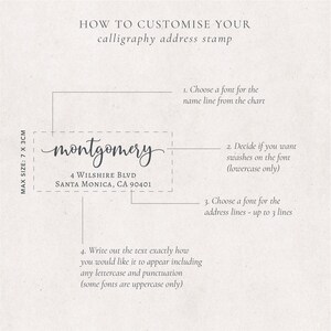 Calligraphy Return Address Stamp | Etsy