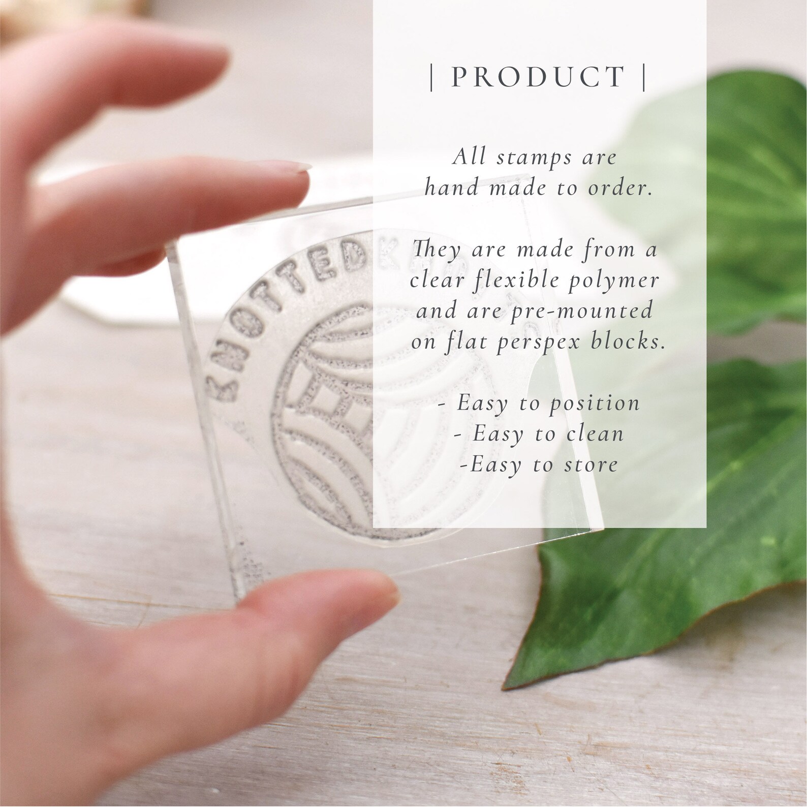 Split Business Card Stamp Set Custom Logo and Social Media - Etsy