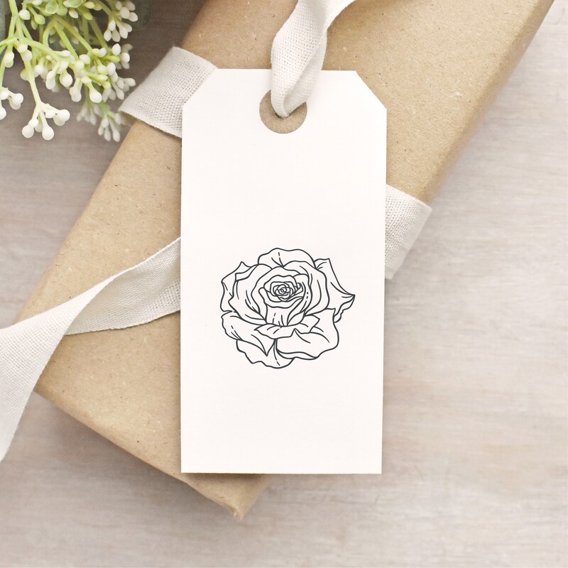 Rose Stamp - Etsy