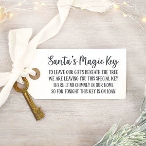 Santa's Magic Key Poem Christmas Rubber Stamp - Etsy