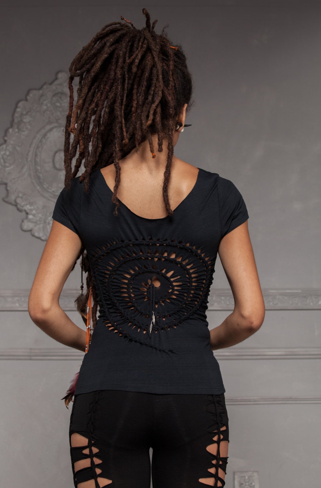 Handmade Short Sleeve Spiral Braided Top - Etsy UK