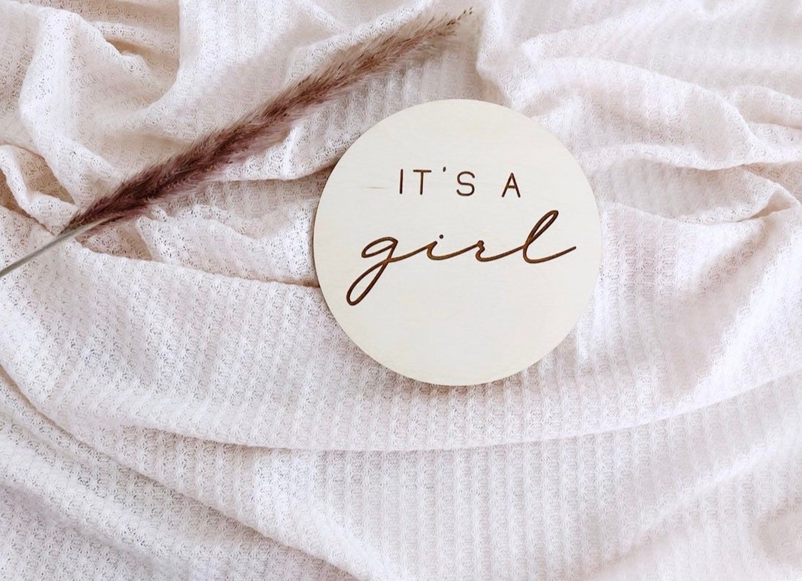 Its A Girl Sign Its A Girl Wood Sign Gender Announcement Gender ...