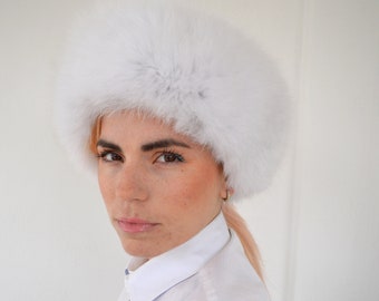 Genuine Fox Fur Headband - Etsy