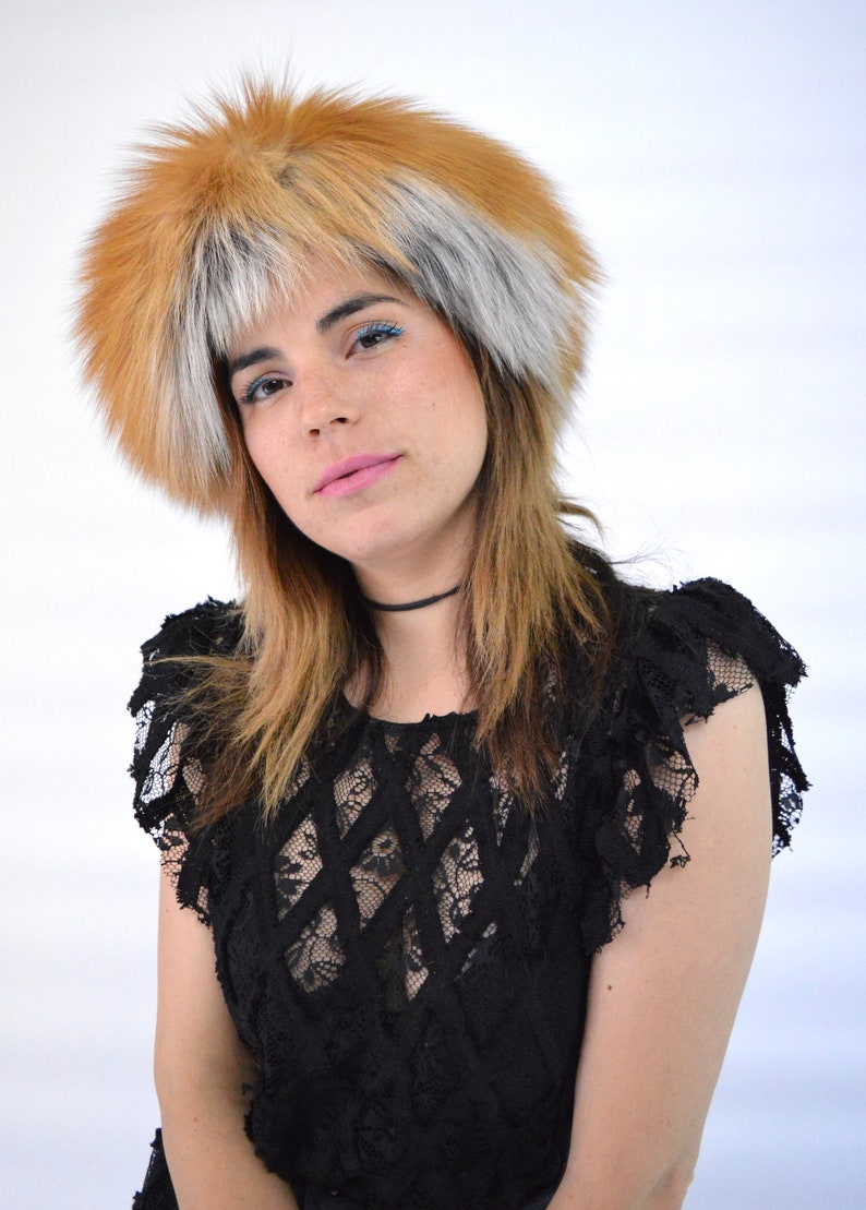 Real Red Fox Fur Headband or Collar. Elastic Winter Fur Loop - Etsy