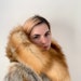 Real Fox Fur Coat, Canadian Red Fox Fur Hooded Coat. Genuine Fox Fur ...