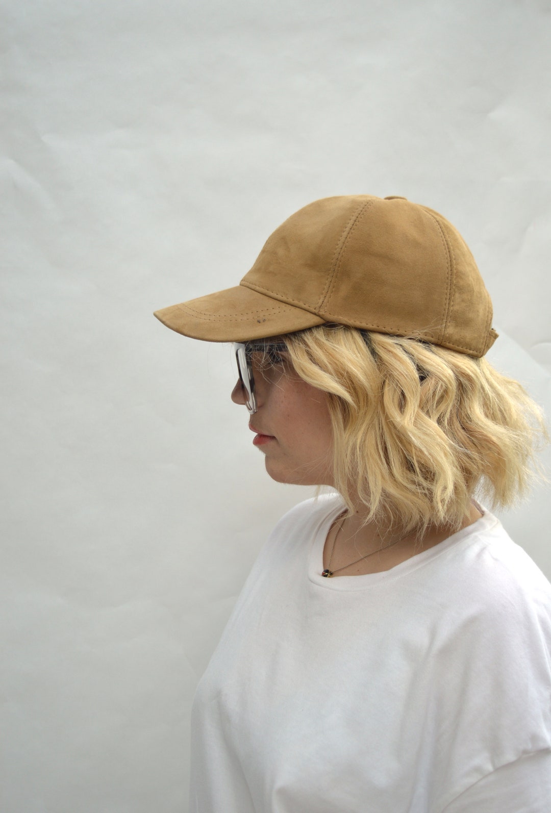 Black Leather Cap, Baseball Suede Leather Capwinter Leather Hat,genuine ...