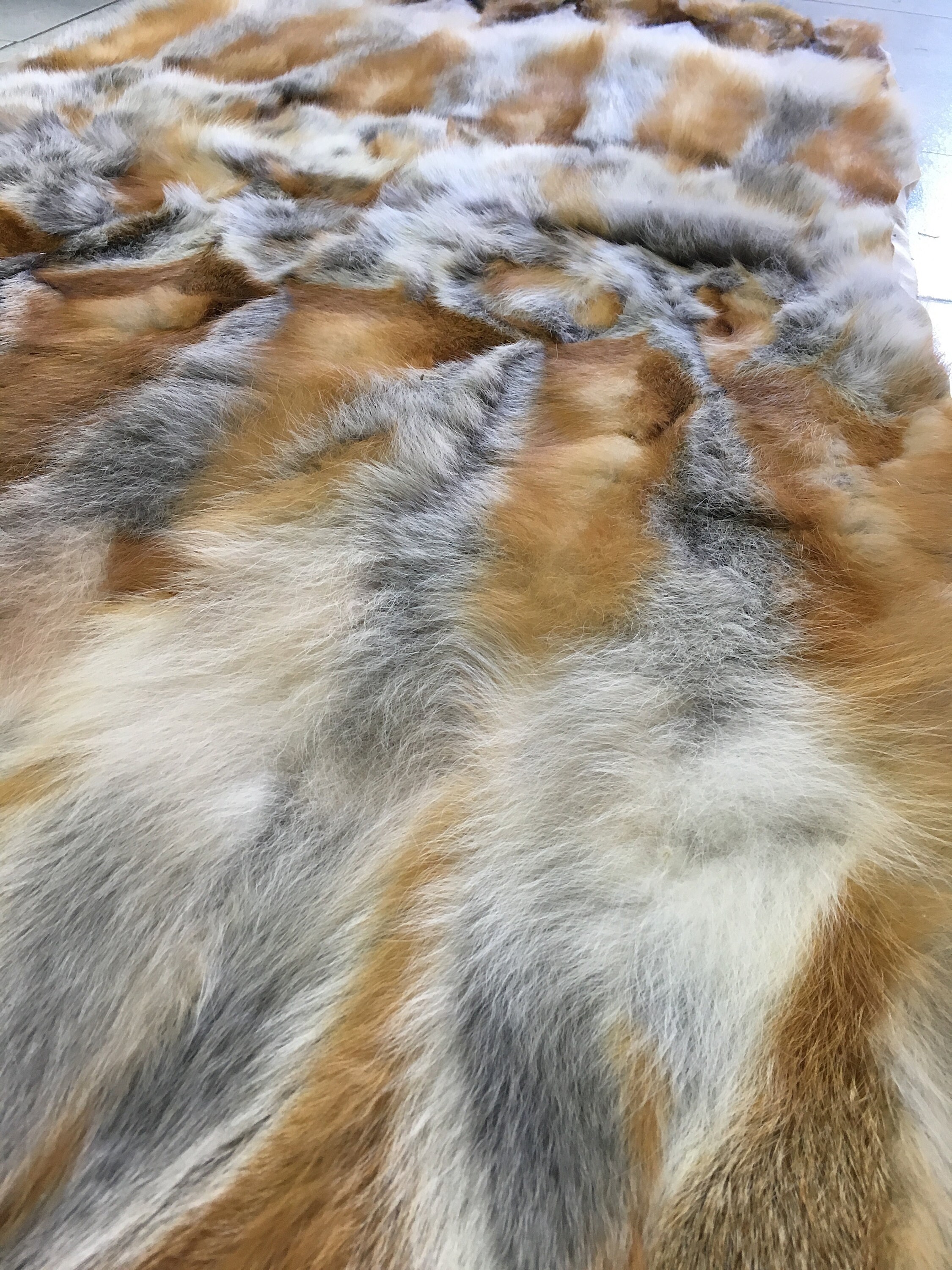 Real fur throw blanket fur rag real fur throw rug red | Etsy