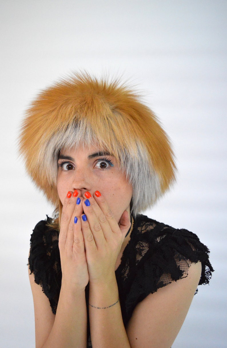 Real Red Fox Fur Headband or Collar. Elastic Winter Fur Loop - Etsy