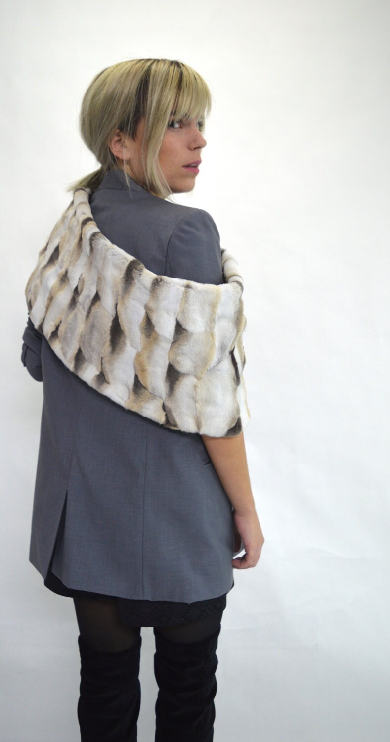 Real Fur Collar Fox Collar Sheared Fox Fur Cowl Fur Collar - Etsy