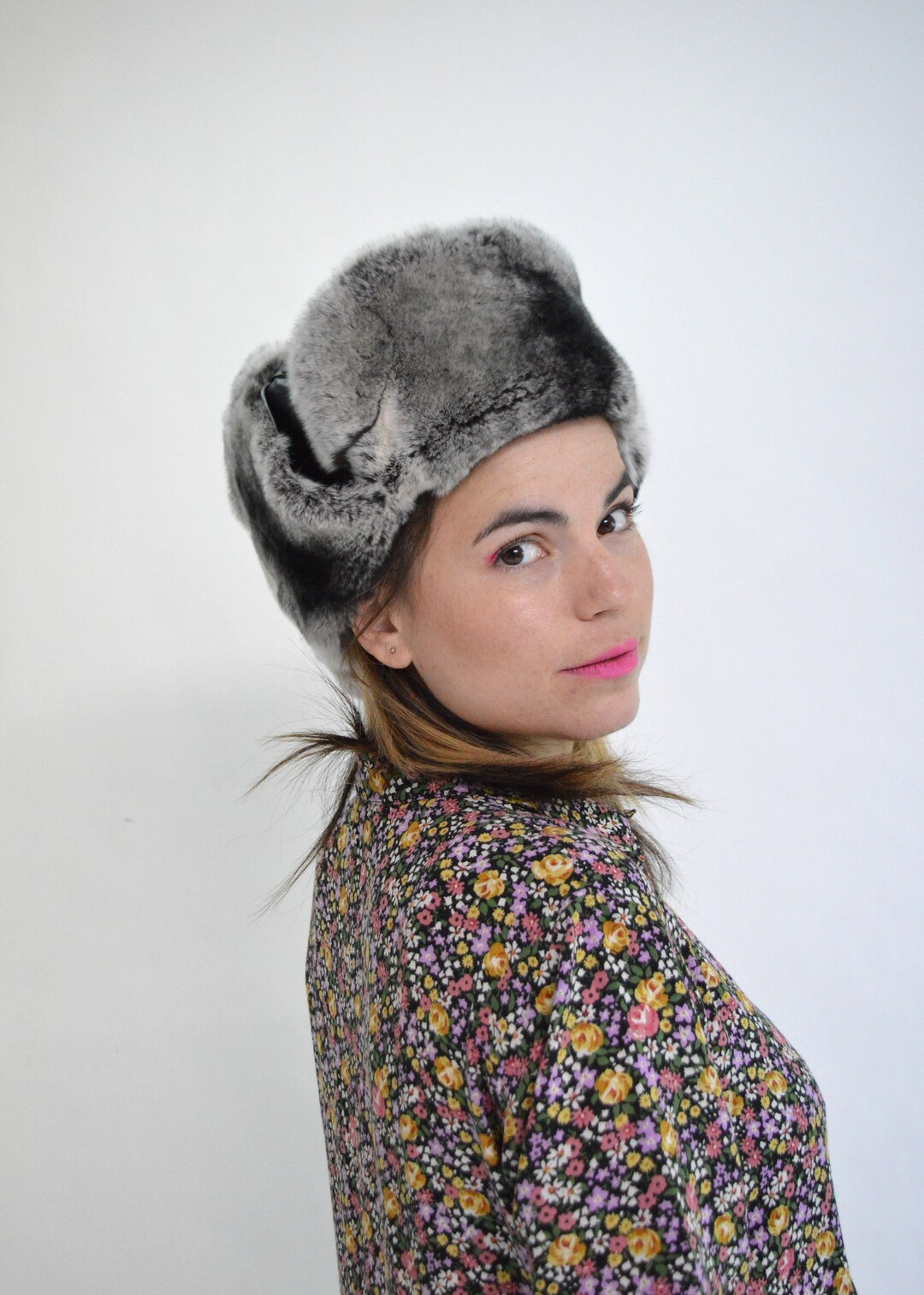 Handmade Leather Rabbit Fur Trapper Hat: Aviator Style - Etsy