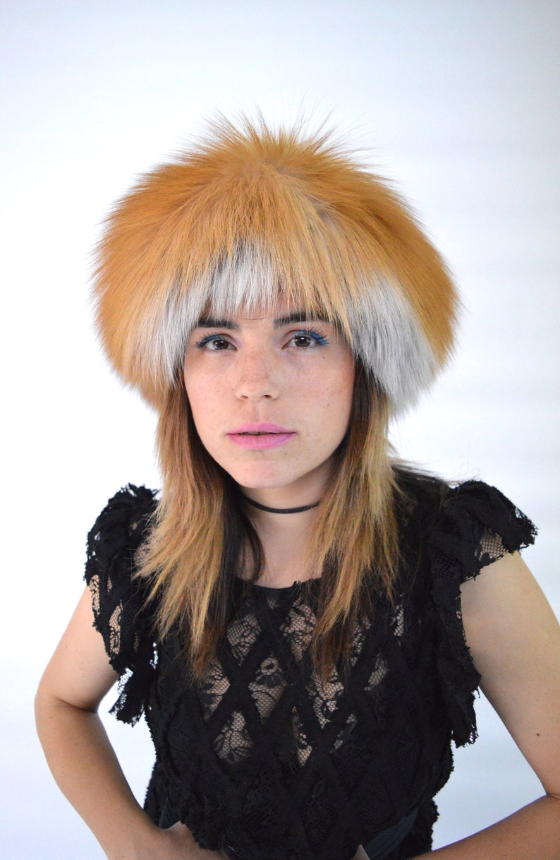 Real Red Fox Fur Headband or Collar. Elastic Winter Fur Loop - Etsy