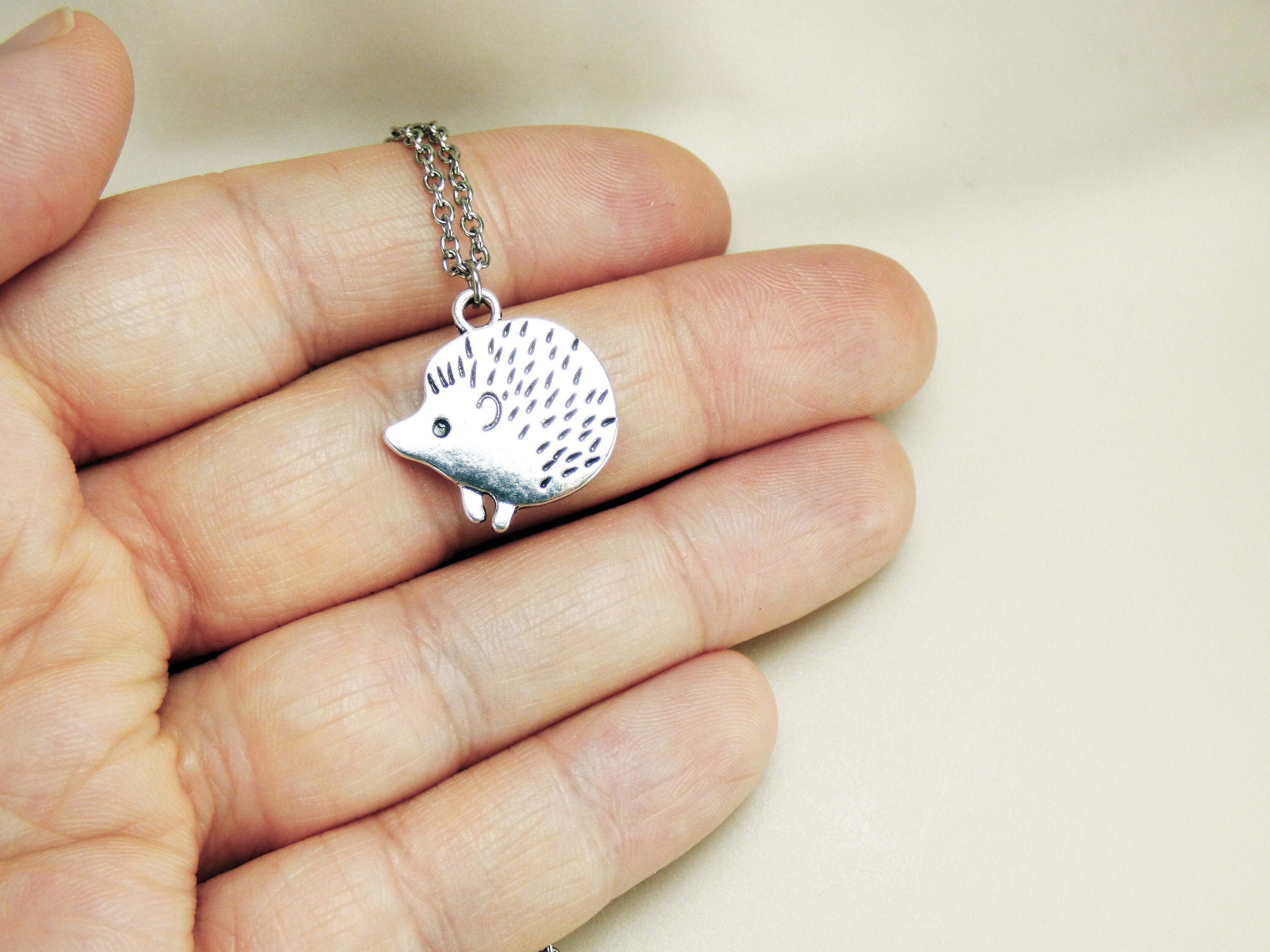 Hedgehog Necklace hedgehog gifts jewelry porcupine sassy | Etsy