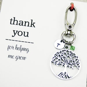 Tree of Life Keychain, Mentor Gifts, Thank You Teacher Gift Simple ...