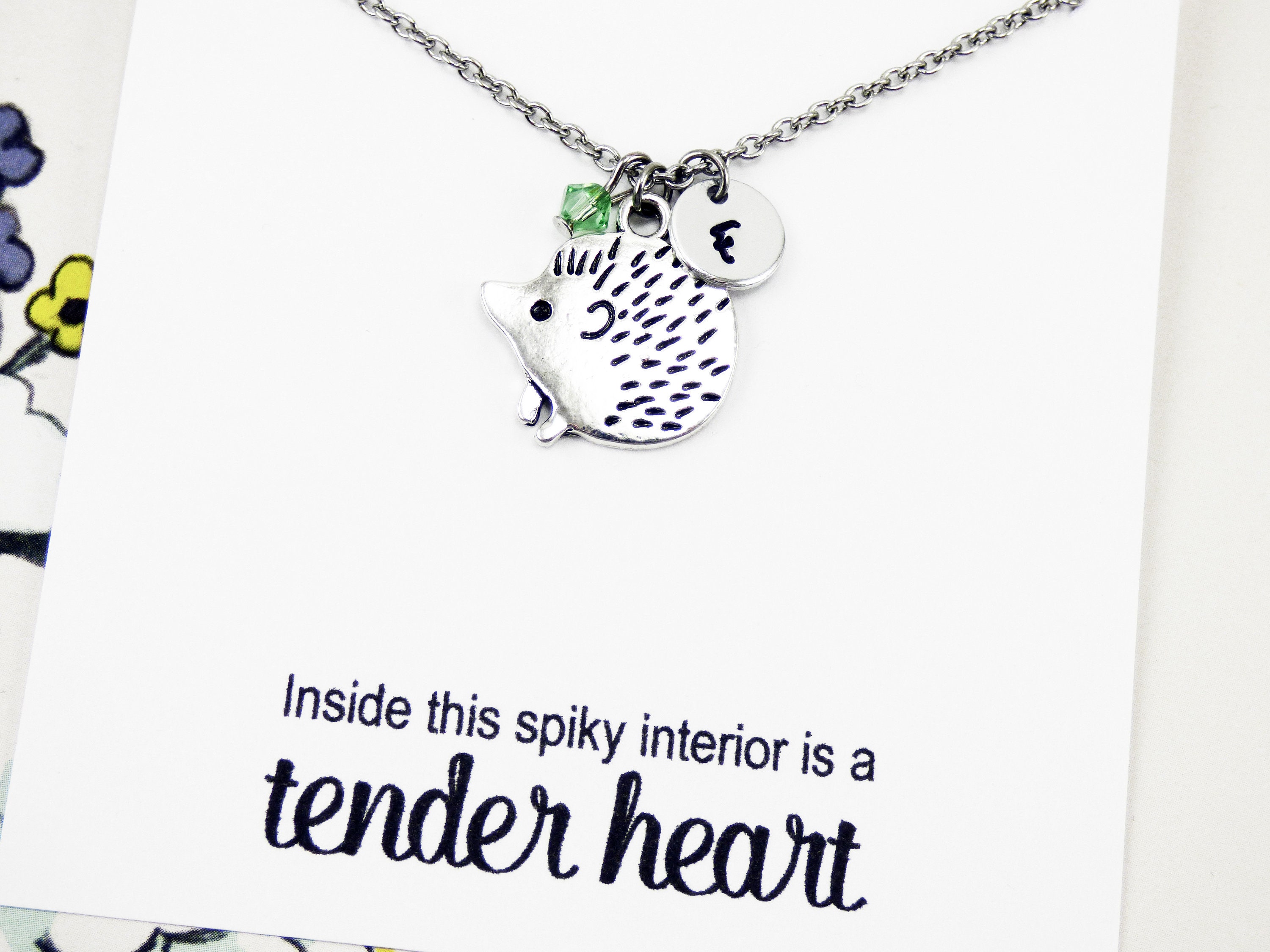 Hedgehog Necklace hedgehog gifts jewelry porcupine sassy | Etsy