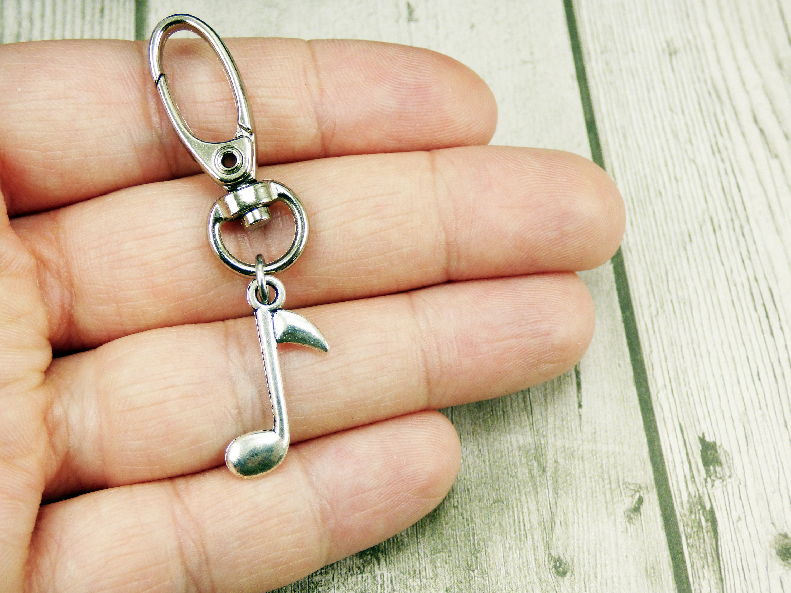 Music Note Keychain music teacher gifts for musicians music | Etsy