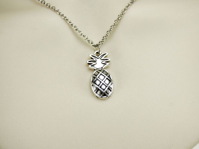 Pineapple Pendant Necklace, Silver Pineapple Jewelry, Inspirational ...