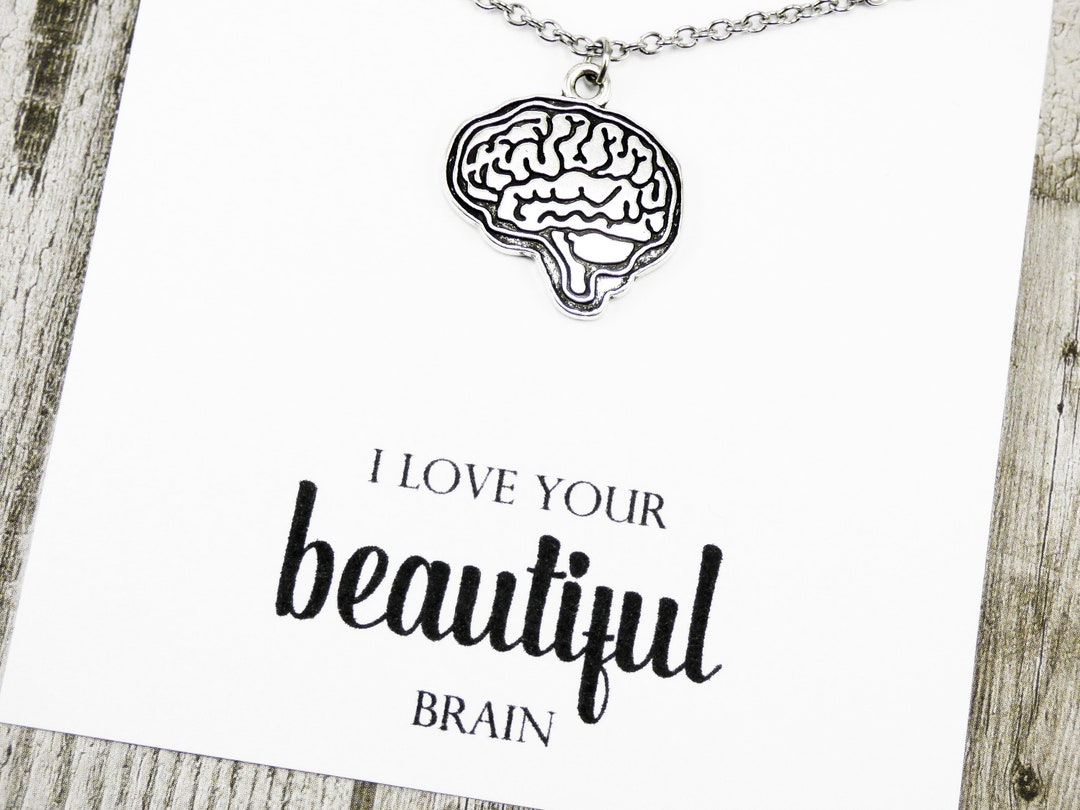 Brain Necklace, Neuroscience Gift, Nerdy Brain Gifts Cool, Neurology ...