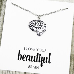 Brain Necklace, Neuroscience Gift, Nerdy Brain Gifts Cool, Neurology ...