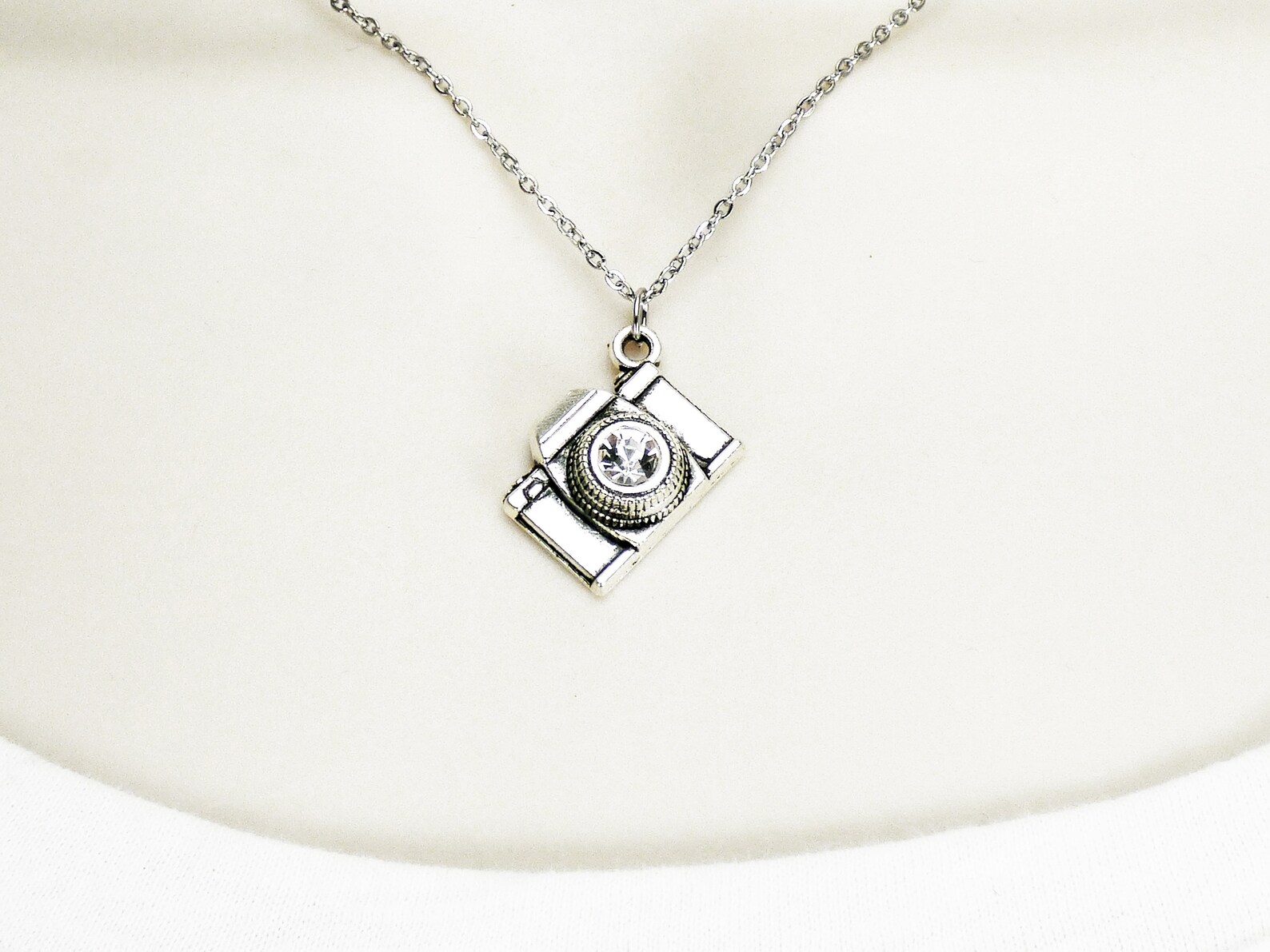 Silver Camera Necklace Camera Jewelry Photographer Life - Etsy