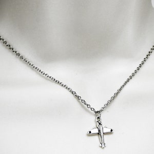 Small Airplane Necklace Silver Aviation Themed Gifts - Etsy