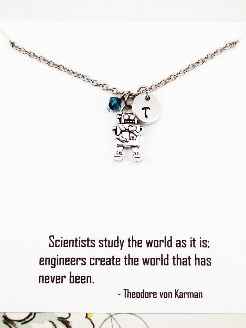 Robot Necklace Gifts for Engineering Students Presents for | Etsy