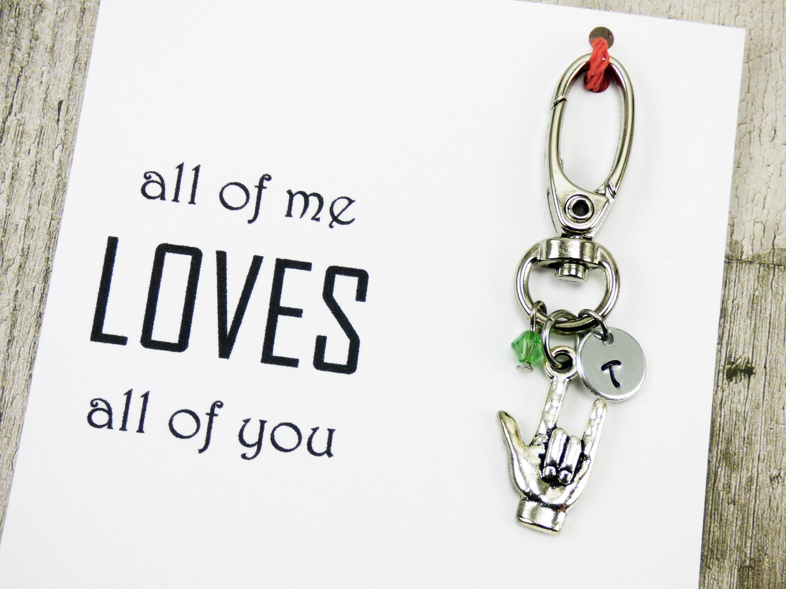 I Love You Keychain ASL Gifts That Say I Love You for Him - Etsy