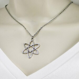 Atom Necklace, Science Necklace, Atomic Jewelry, Nerd Necklace ...