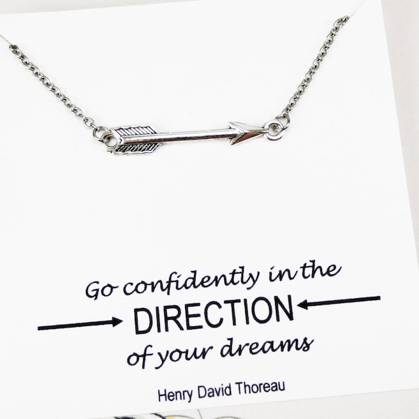 Gold Arrow Necklace - Etsy