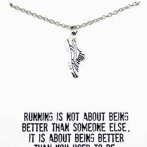 Running Shoe Necklace, Trail Runner Gifts for Runners Women, Stocking ...