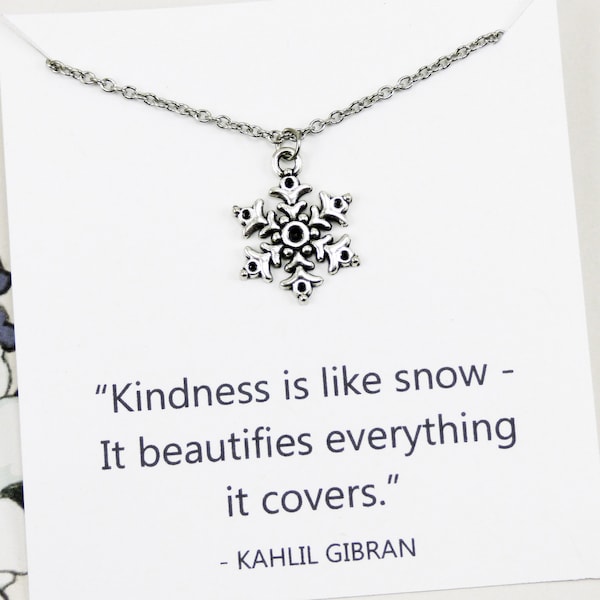 Snowflake Necklace - Etsy