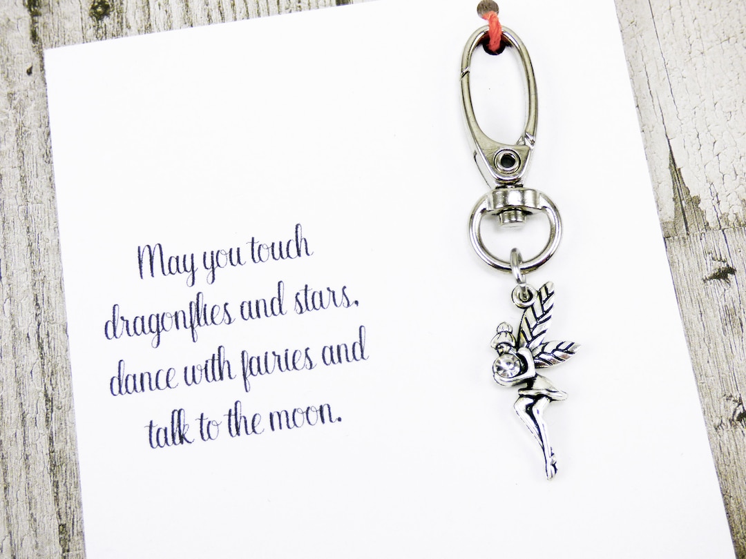 Fairy Keychains for Girls Cute Girly Keychains Zipper Charm - Etsy