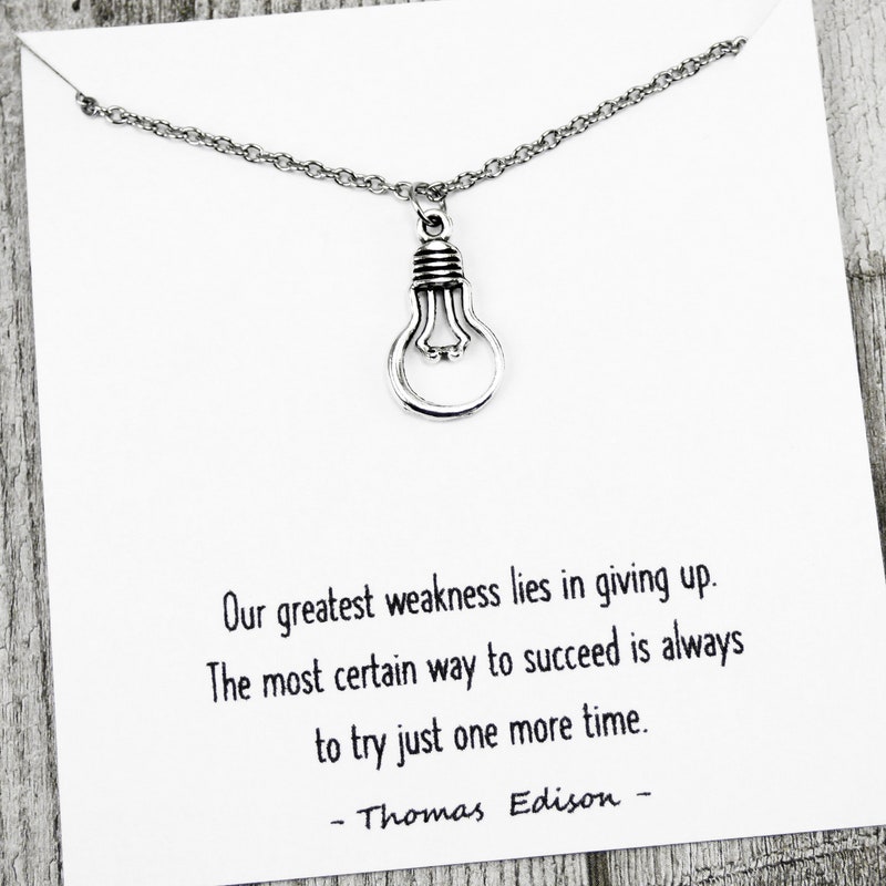 Light Bulb Necklace - Etsy