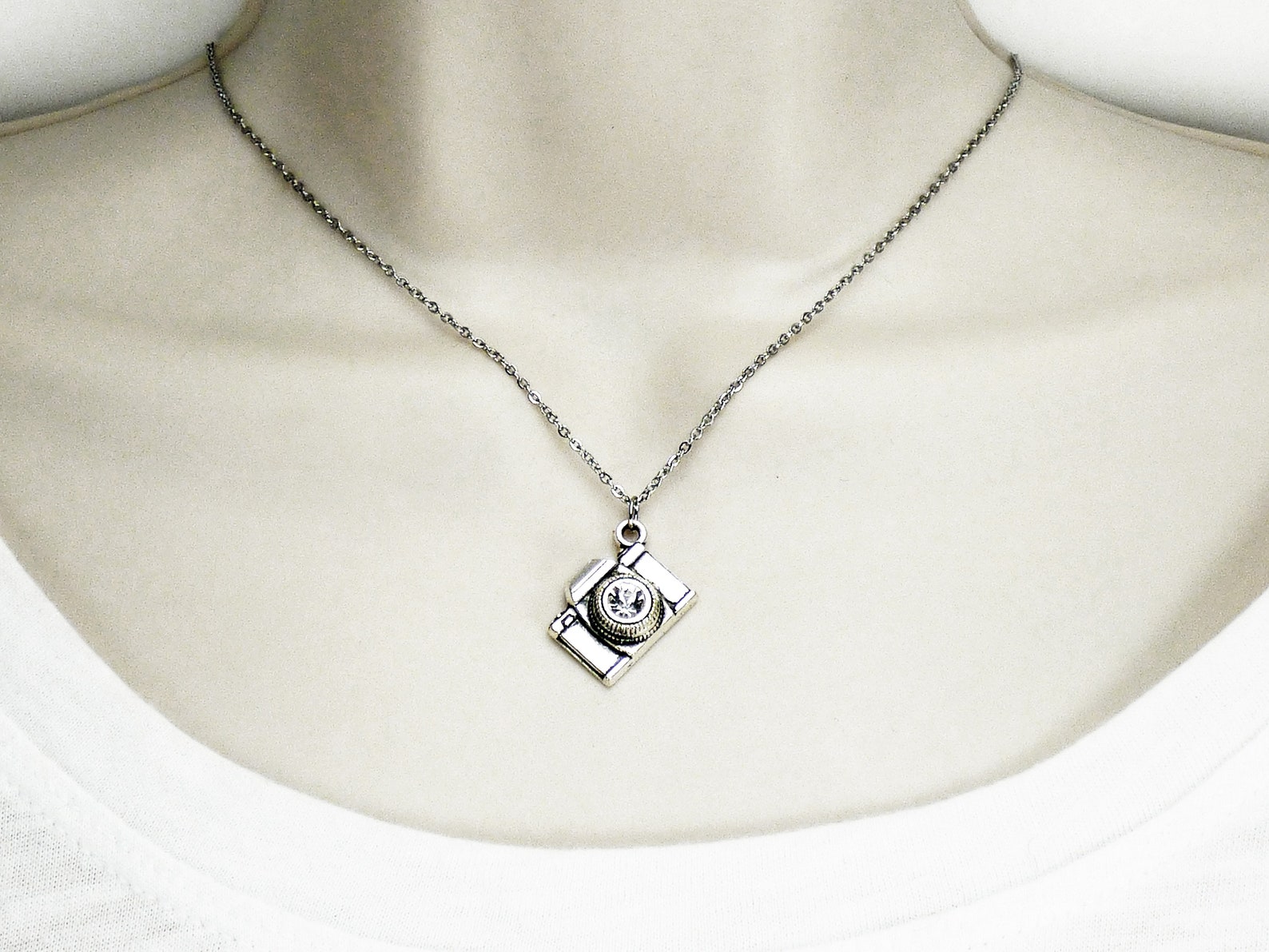 Silver Camera Necklace Camera Jewelry Photographer Life - Etsy