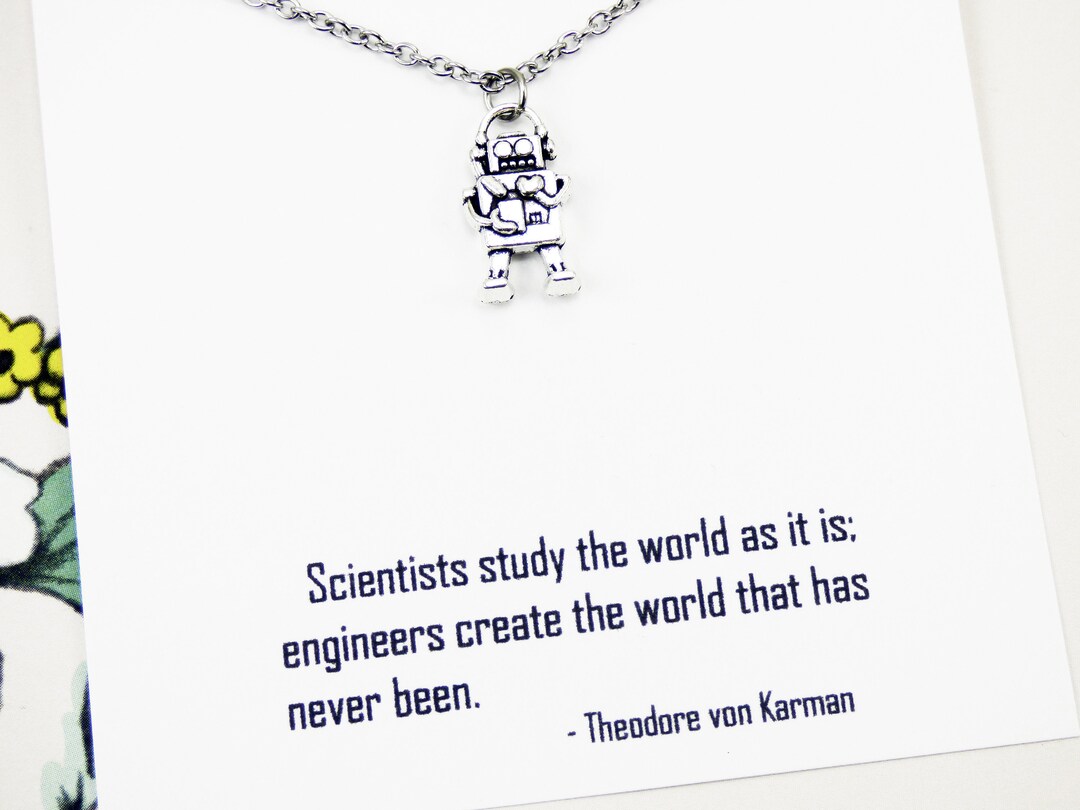 Robot Necklace, Gifts for Engineering Students, Presents for Mechanical ...