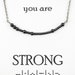 You Are Strong Morse Code Necklace, Workout Necklace, Strength, Strong ...