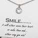 Smiley Face Necklace Silver Smile Necklace Emoji Jewelry - Etsy