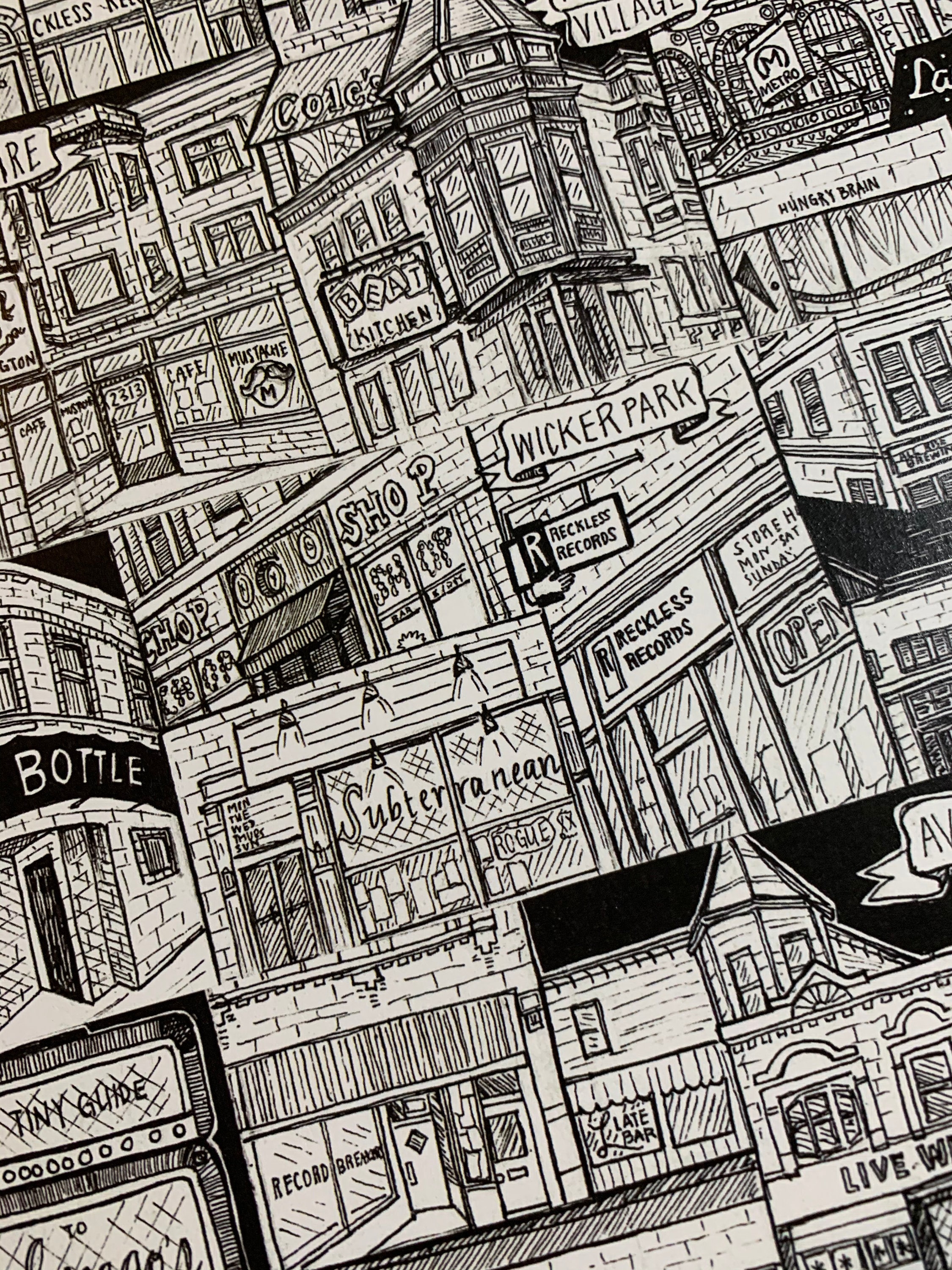 Tiny Music Guide to Chicago Art Print - Etsy