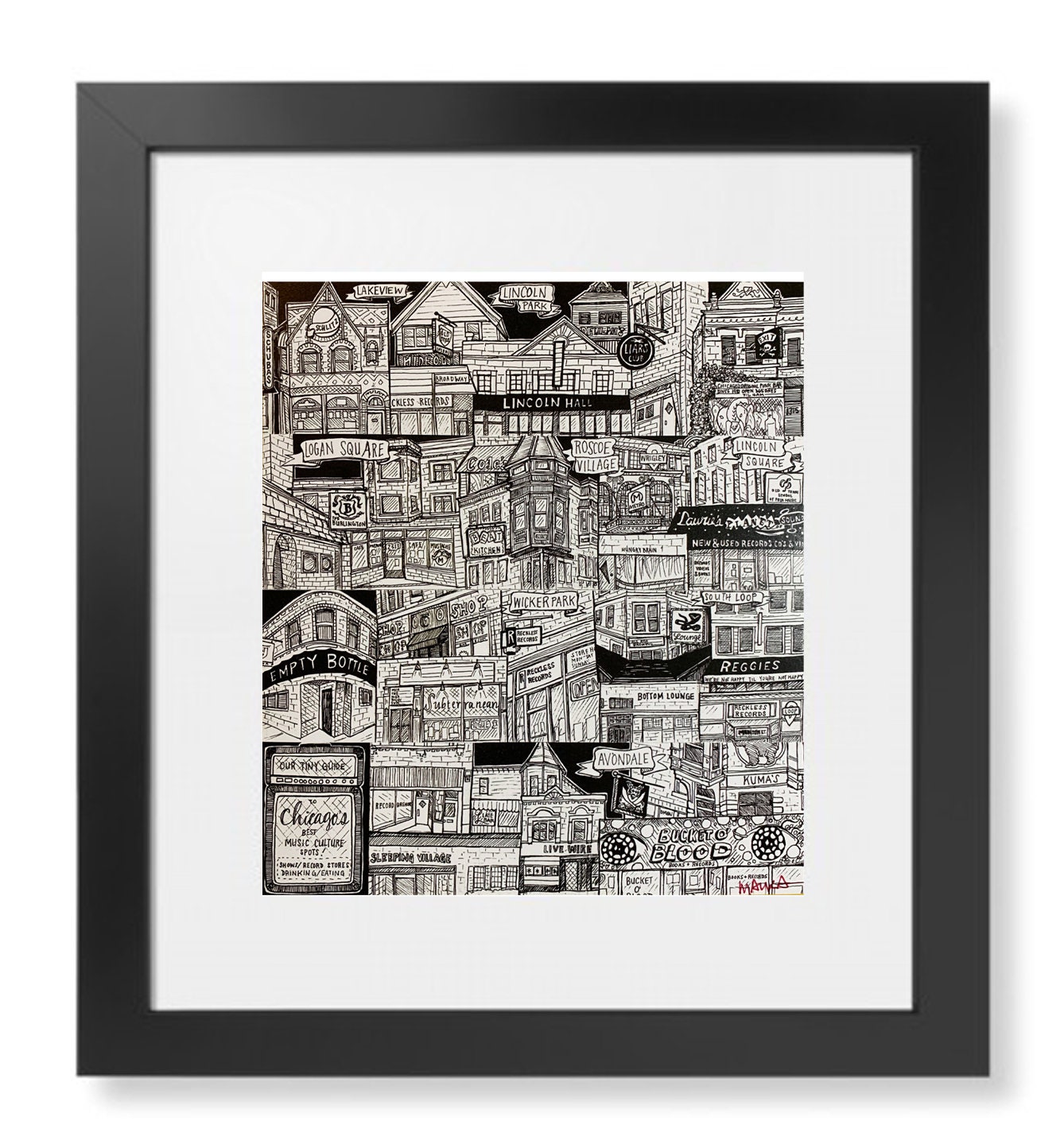 Tiny Music Guide to Chicago Art Print - Etsy